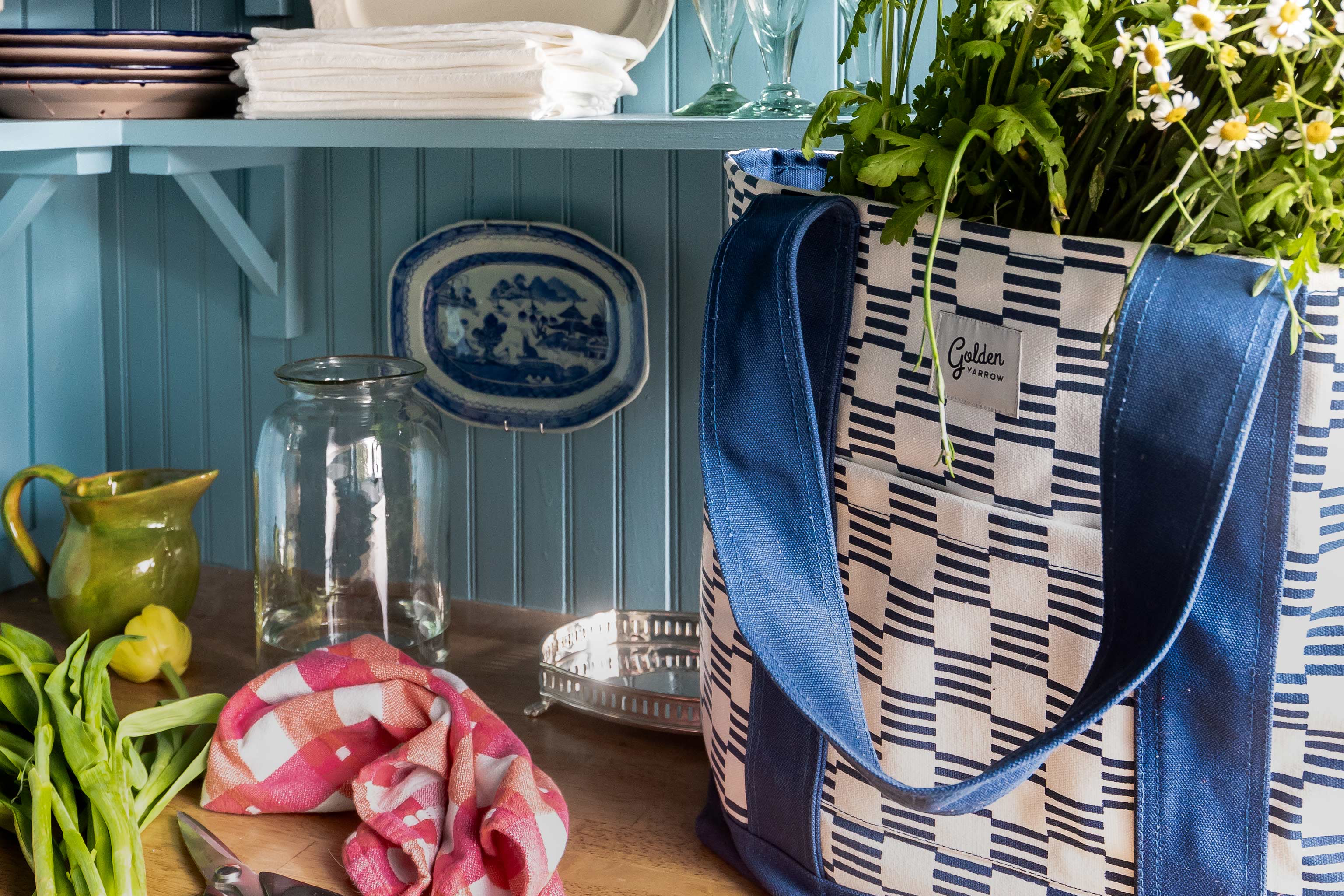 Oversized Premium Canvas Tote Bags | Golden Yarrow